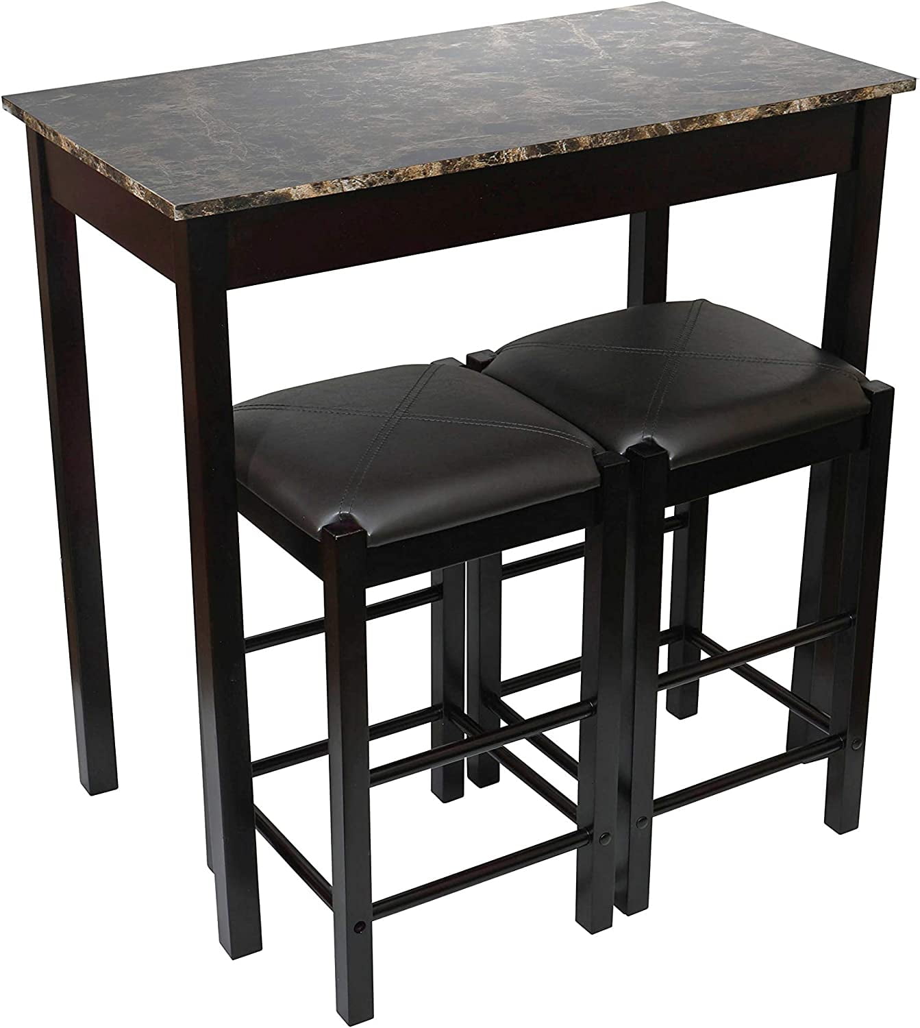 Pearington Remington High Top Counter Height Bar and Pub Table Set with ...