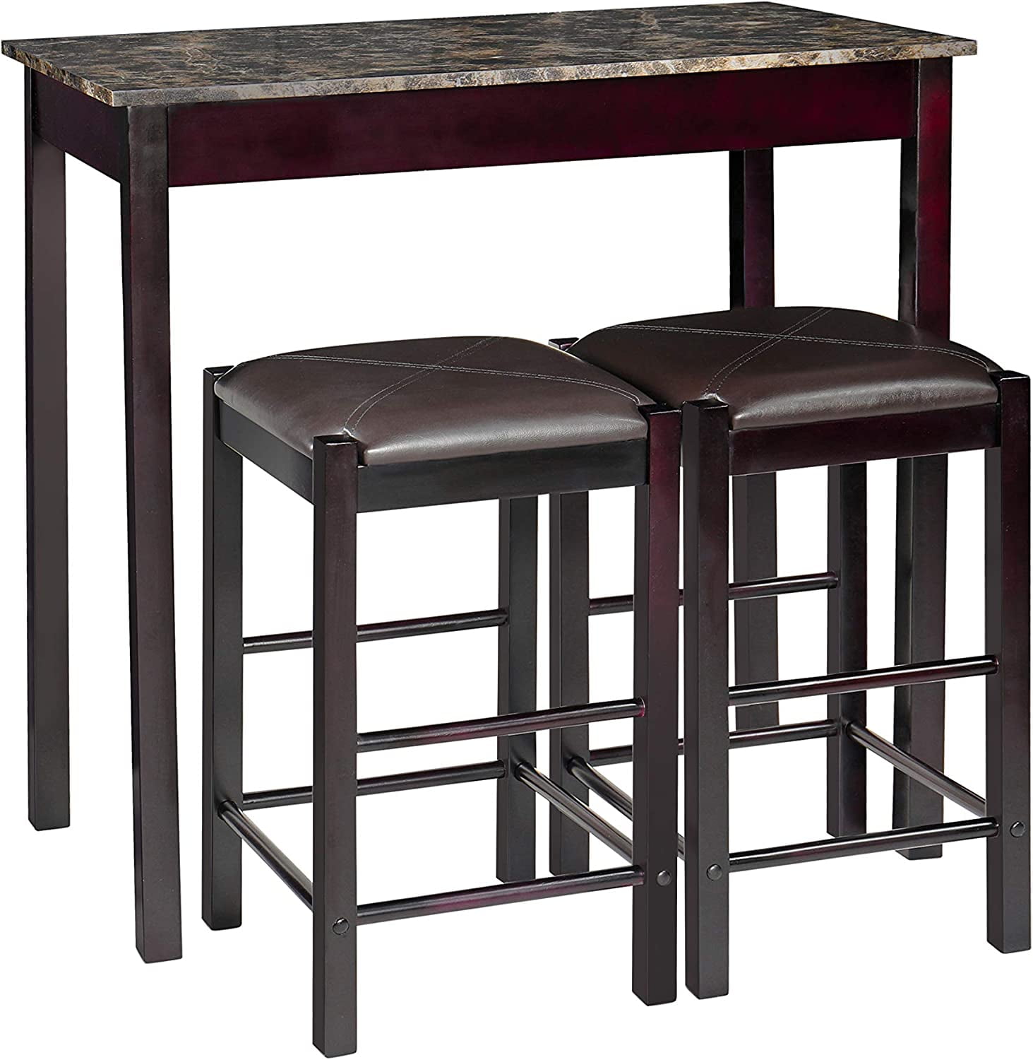 Pearington Remington High Top Counter Height Bar and Pub Table Set with ...