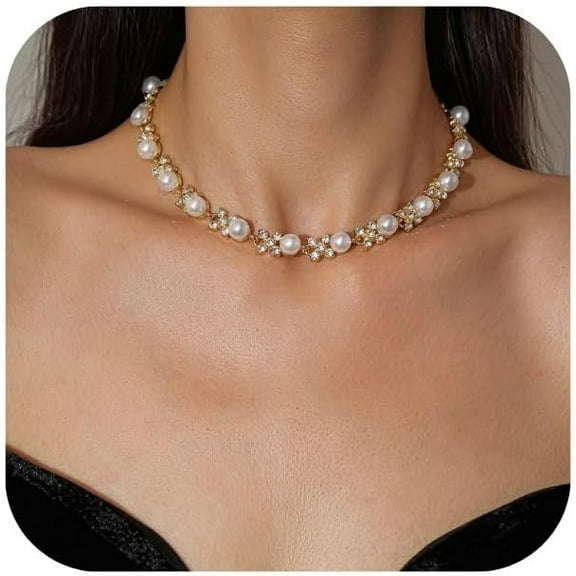 Gold Initial Necklaces for Women 18K Gold Plated Dainty Letter Necklace ...