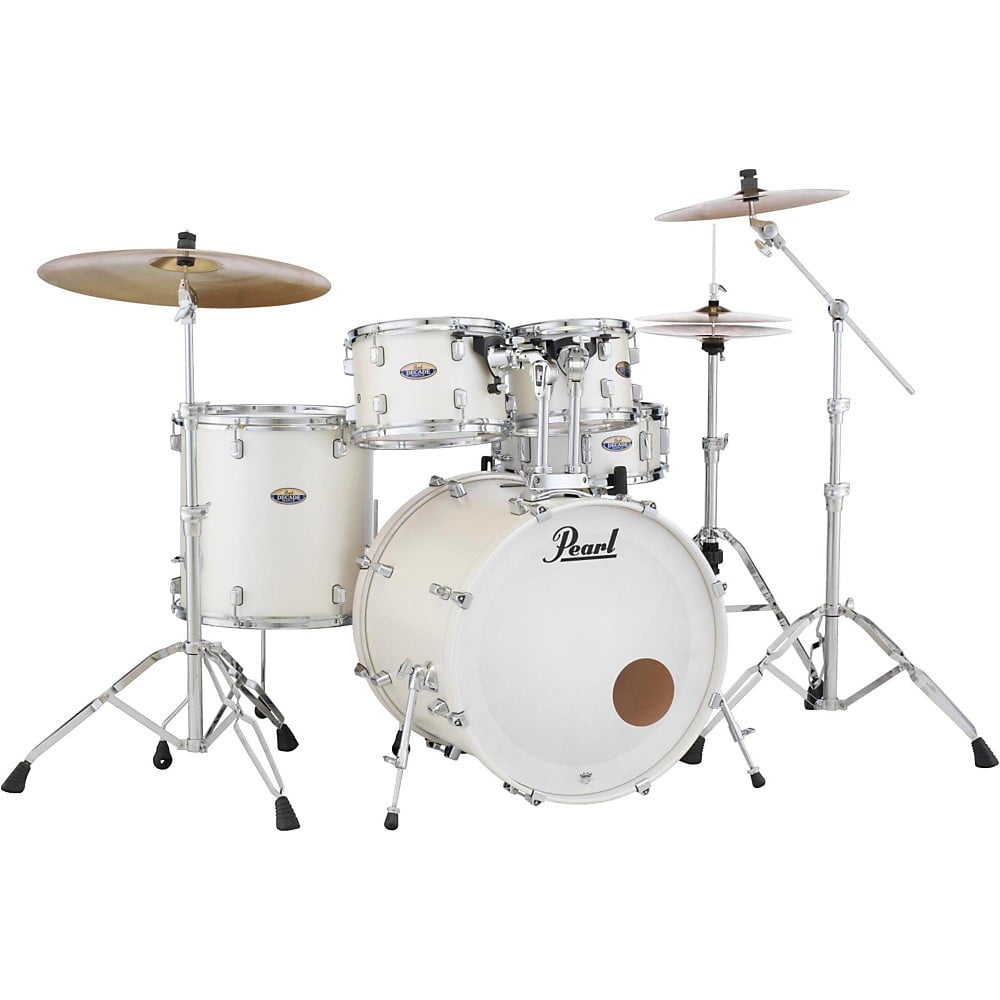 Pearl Decade Maple 5-Piece Shell Pack With 22" Bass Drum White Satin ...