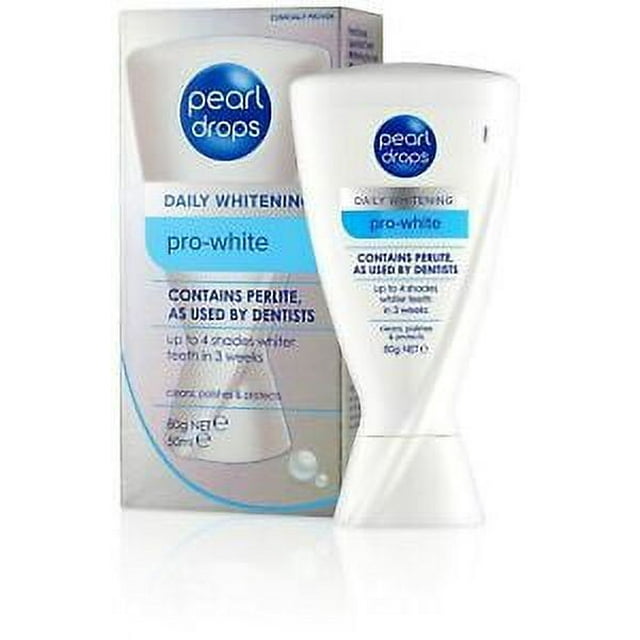Pearl Drops PRO-WHITE Natural Whitening Toothpaste - 5x Whiter Teeth ...