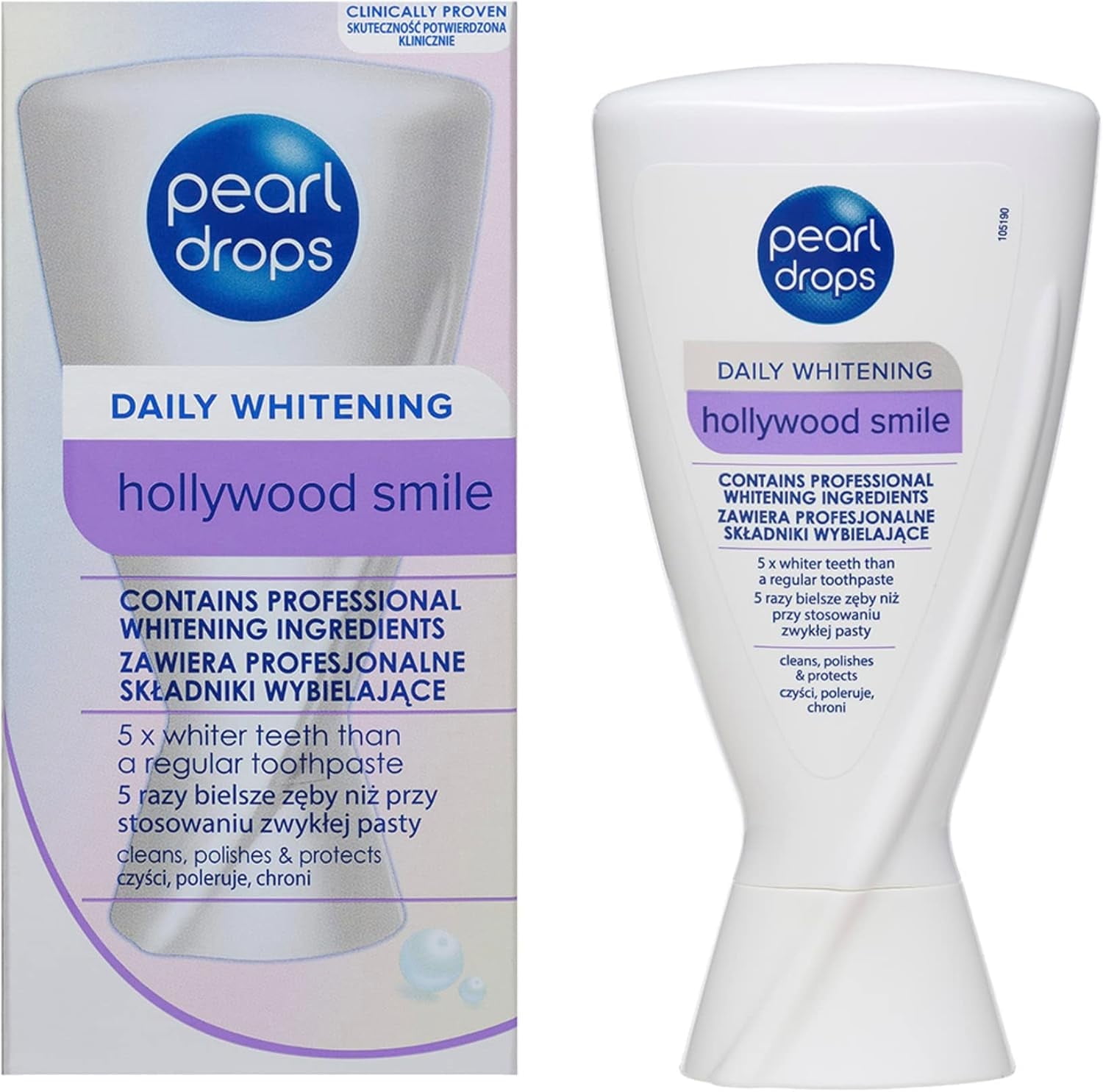 Pearl Drops Tootpaste Hollywood Smile 50 ml - Walmart.com