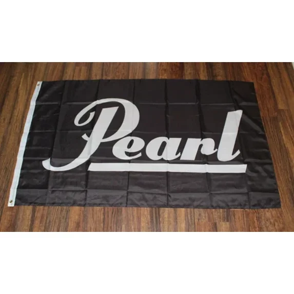 Pearl Drums Cymbals Banner Flag Drum Set Drummer Percussion Music Store ...