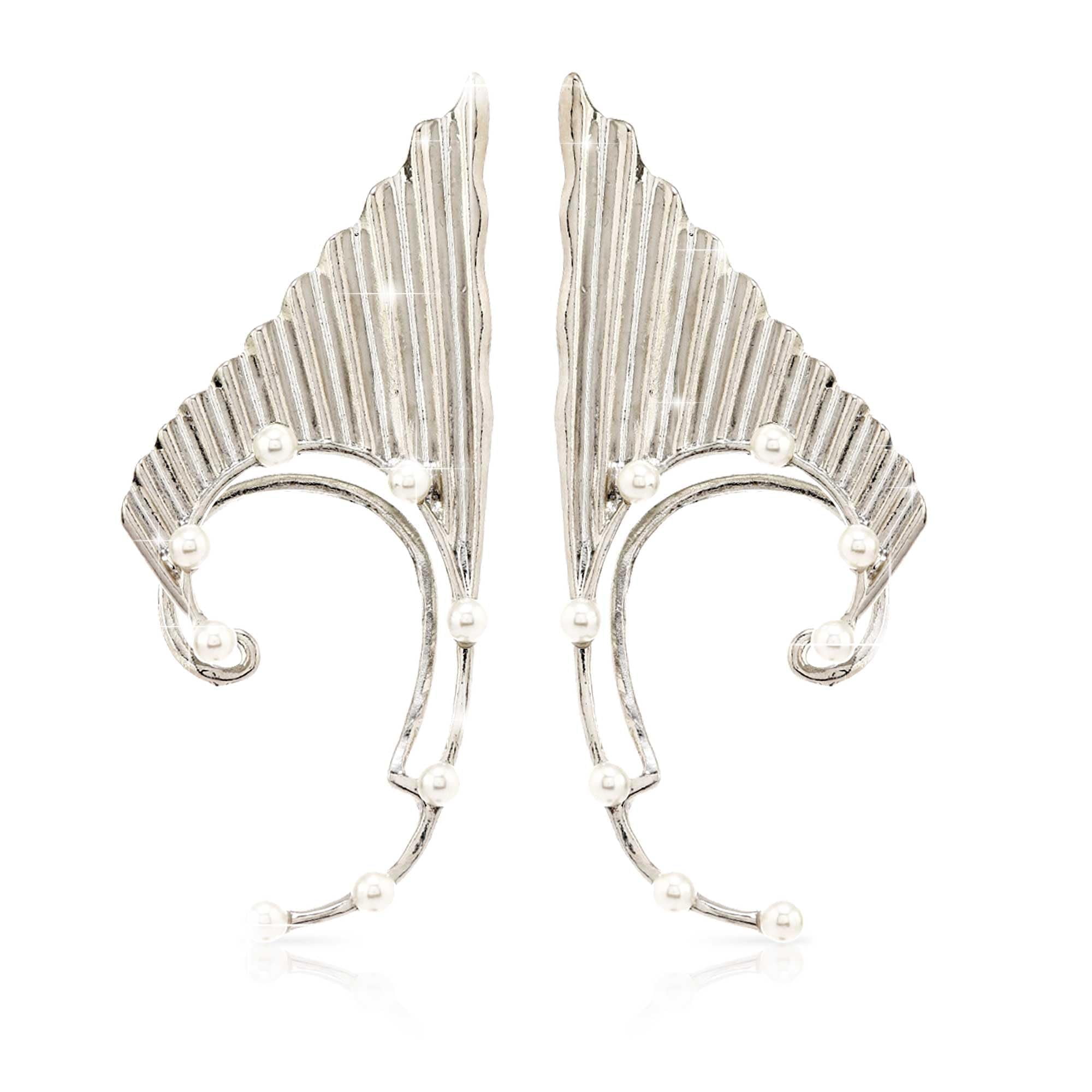 Pearl Elf Ear Cuffs Mermaid Earrings Accessories Fairy Earrings Elf ...