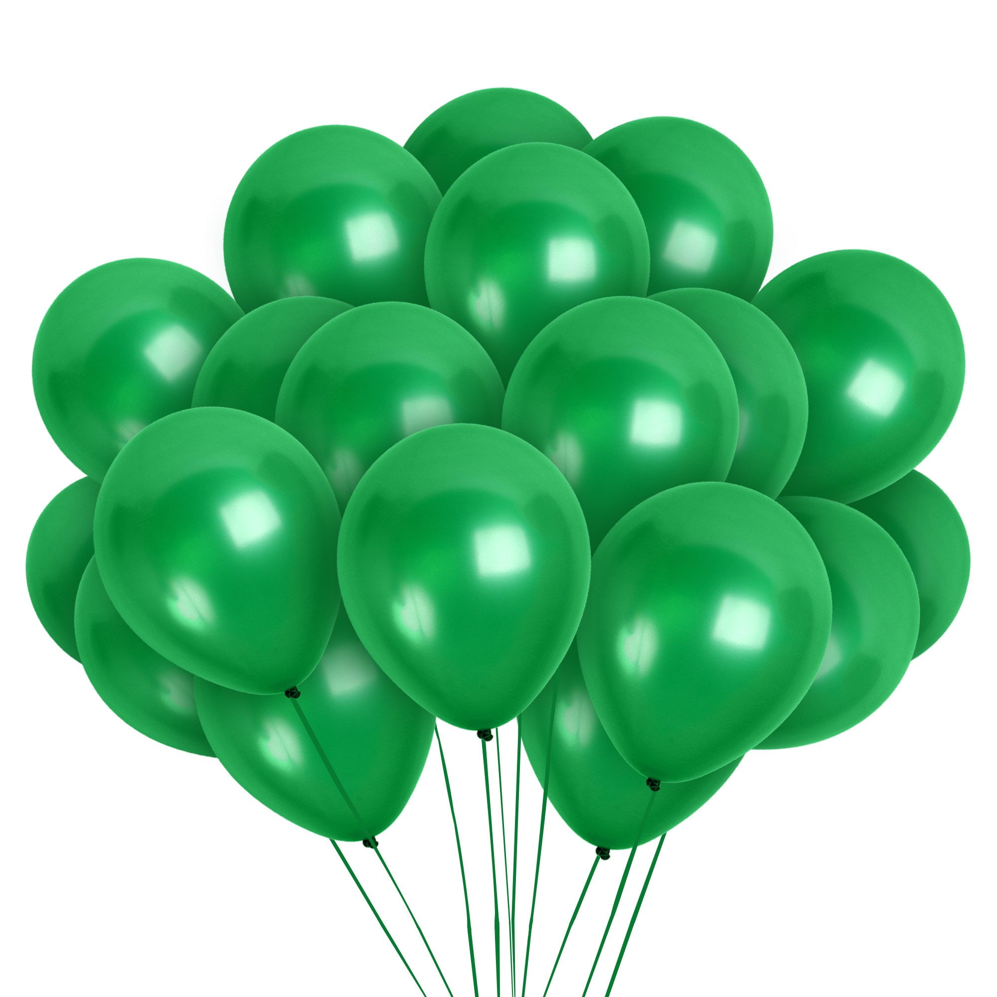 Pearl Emerald Green Balloons - 12 Inch Latex Balloons - 100 Pack ...