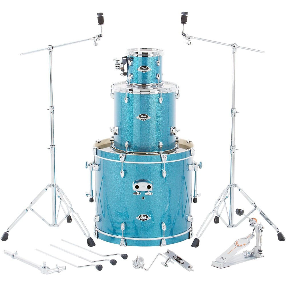 Pearl Export Double Bass Add-on Pack Aqua Blue Glitter - Walmart.com