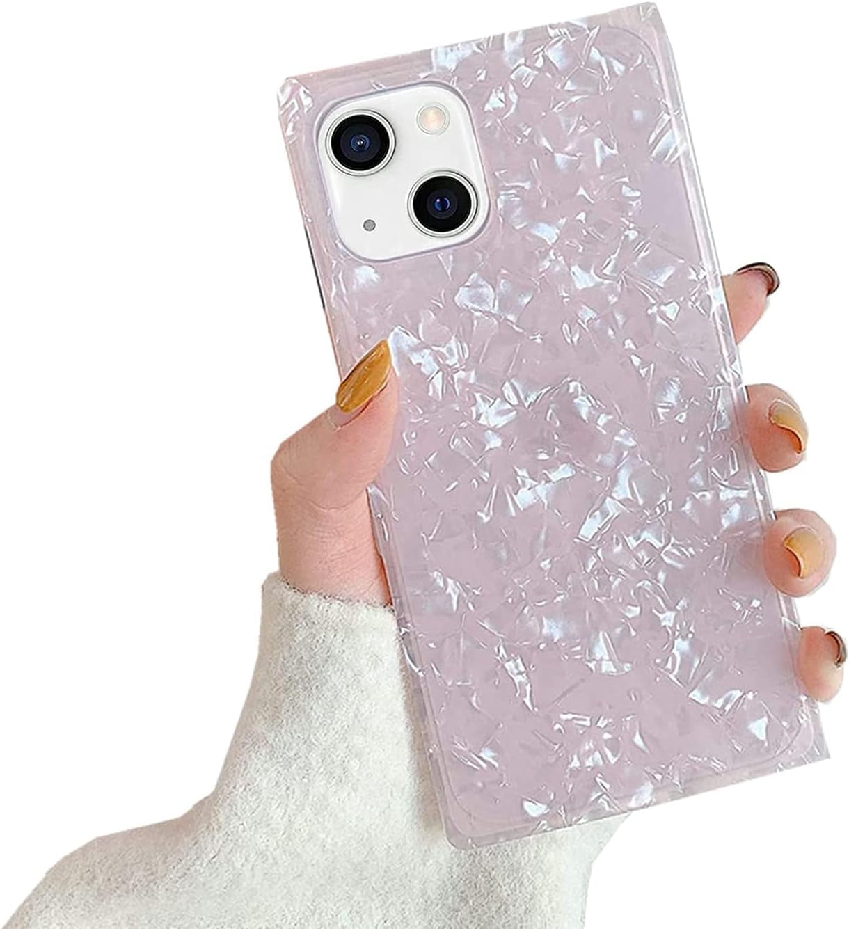 Pearl Glitter iPhone 13 Case, Slim Thin Glossy Soft TPU Silicone Rubber ...
