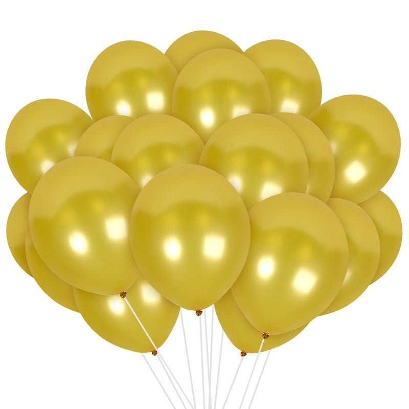 Pearl Gold Balloons - 12 Inch Latex Balloons 12 Pack - Walmart.com