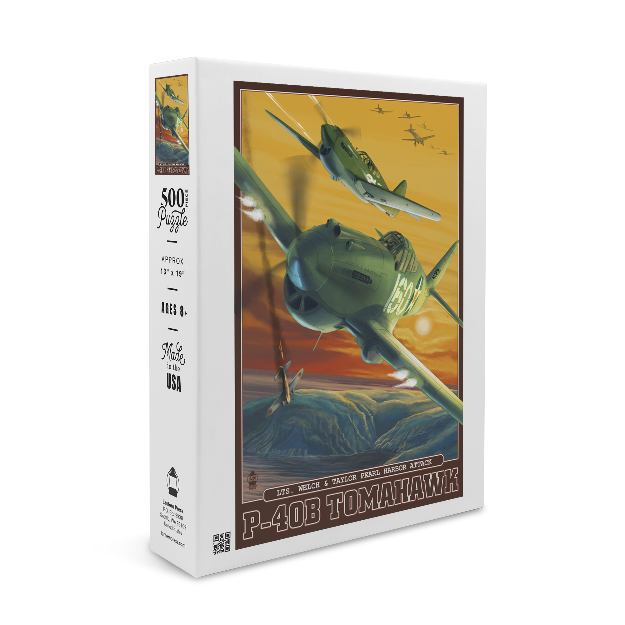 Pearl Harbor, Hawaii, P-40B Tomahawks (19x27 inches, Premium 500 Piece ...