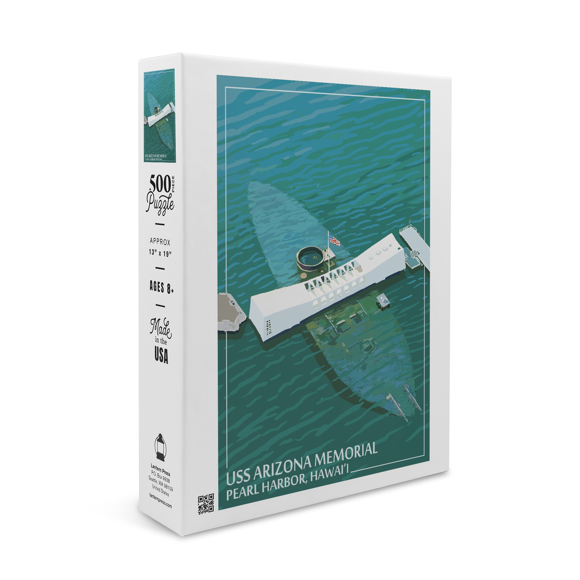 Pearl Harbor, Hawaii, USS Arizona Memorial (19x27 inches, Premium 500 ...
