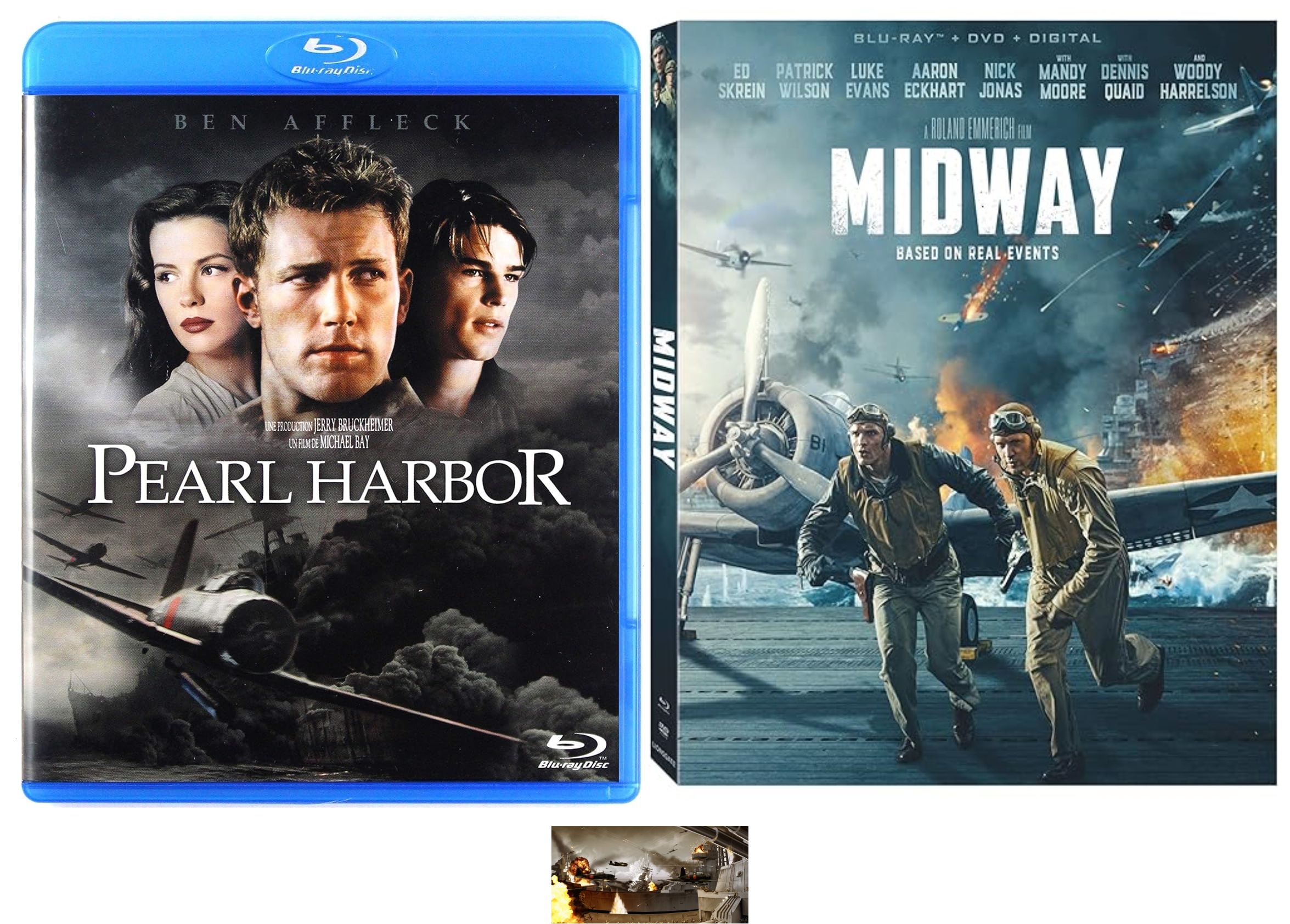 Pearl Harbor & Midway World War II Double Feature 2 Blu Ray Set ...