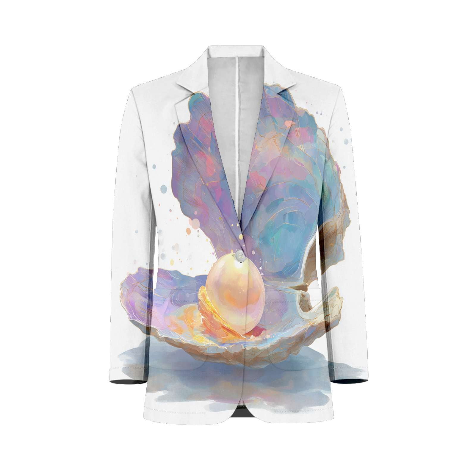 Pearl In Shell Customized Men's Suits full man Shawl Collar Gentleman ...