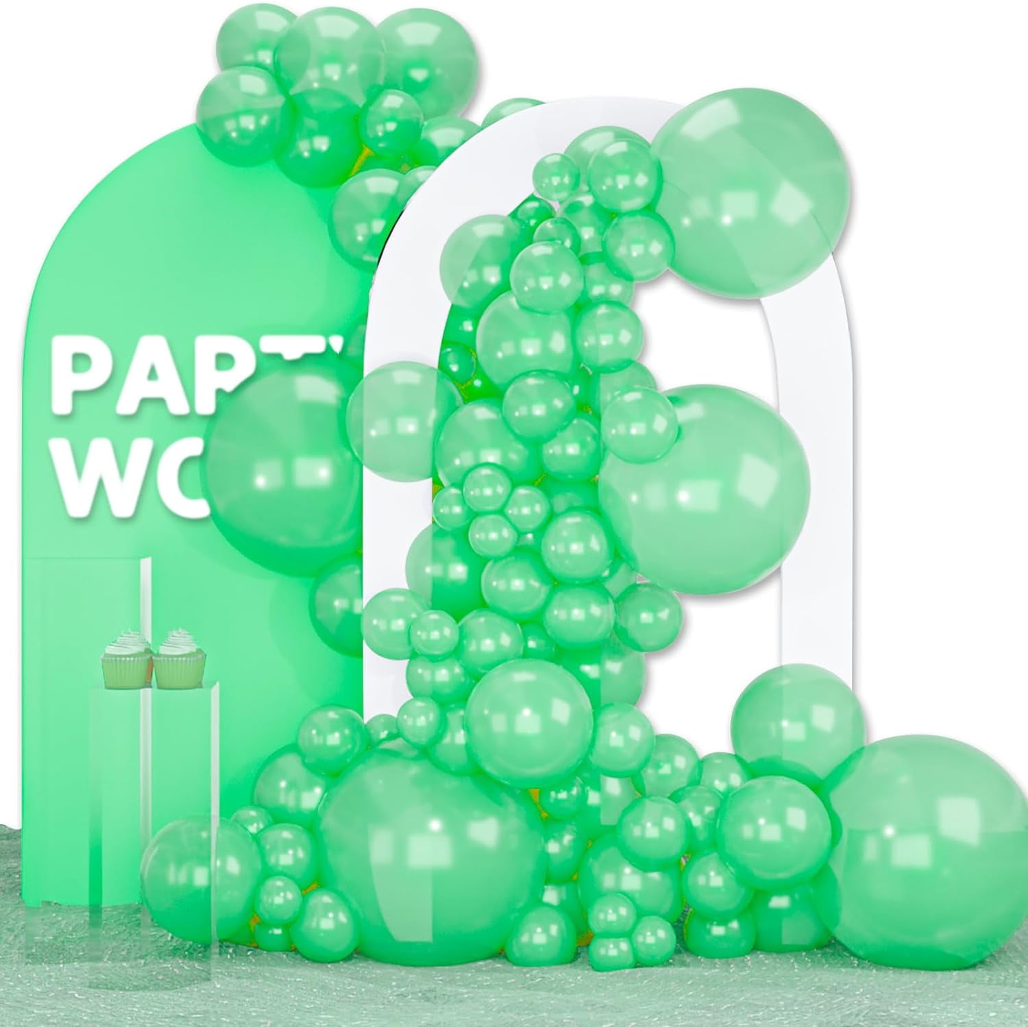 Pearl Jade Green Boons 140 Pcs Jade Green Boons Different Sizes Pack Of 18 Inch 12 Inch 10 Inch
