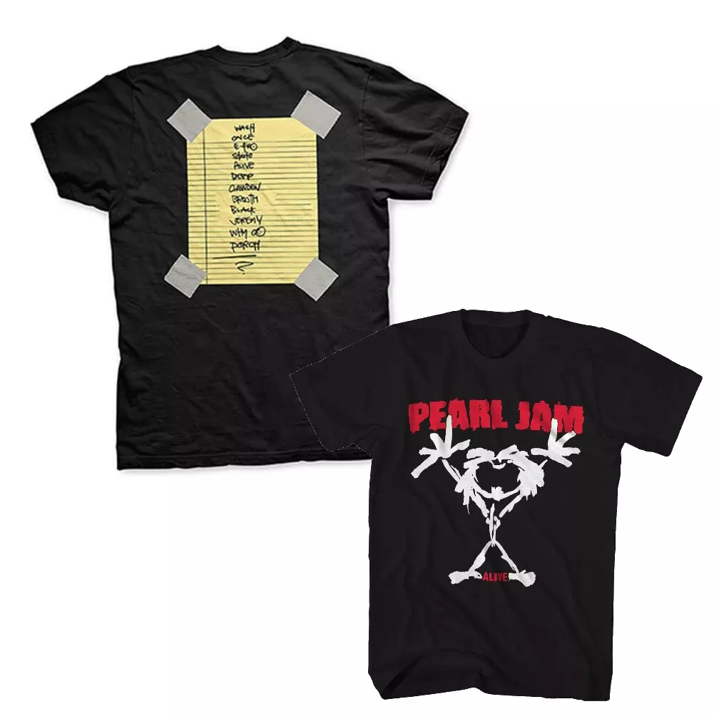 Pearl Jam Alive Stickman Mens T-shirt - Pearl Jam Set List - New Shirt ...