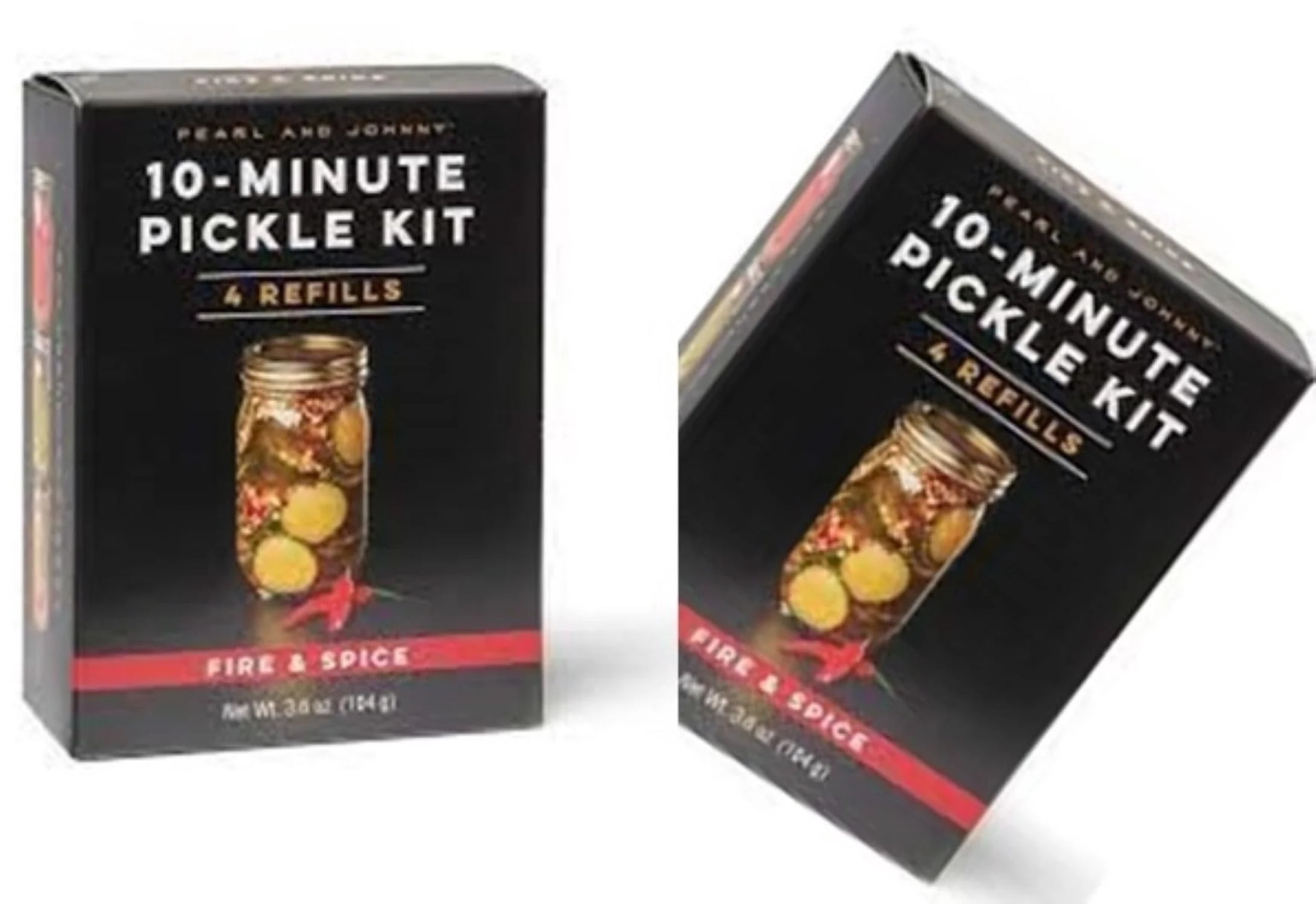 Pearl Johnny 10-Minute Pickle Kit, (Fire Spice - 2 Pack Offer) 4 ...