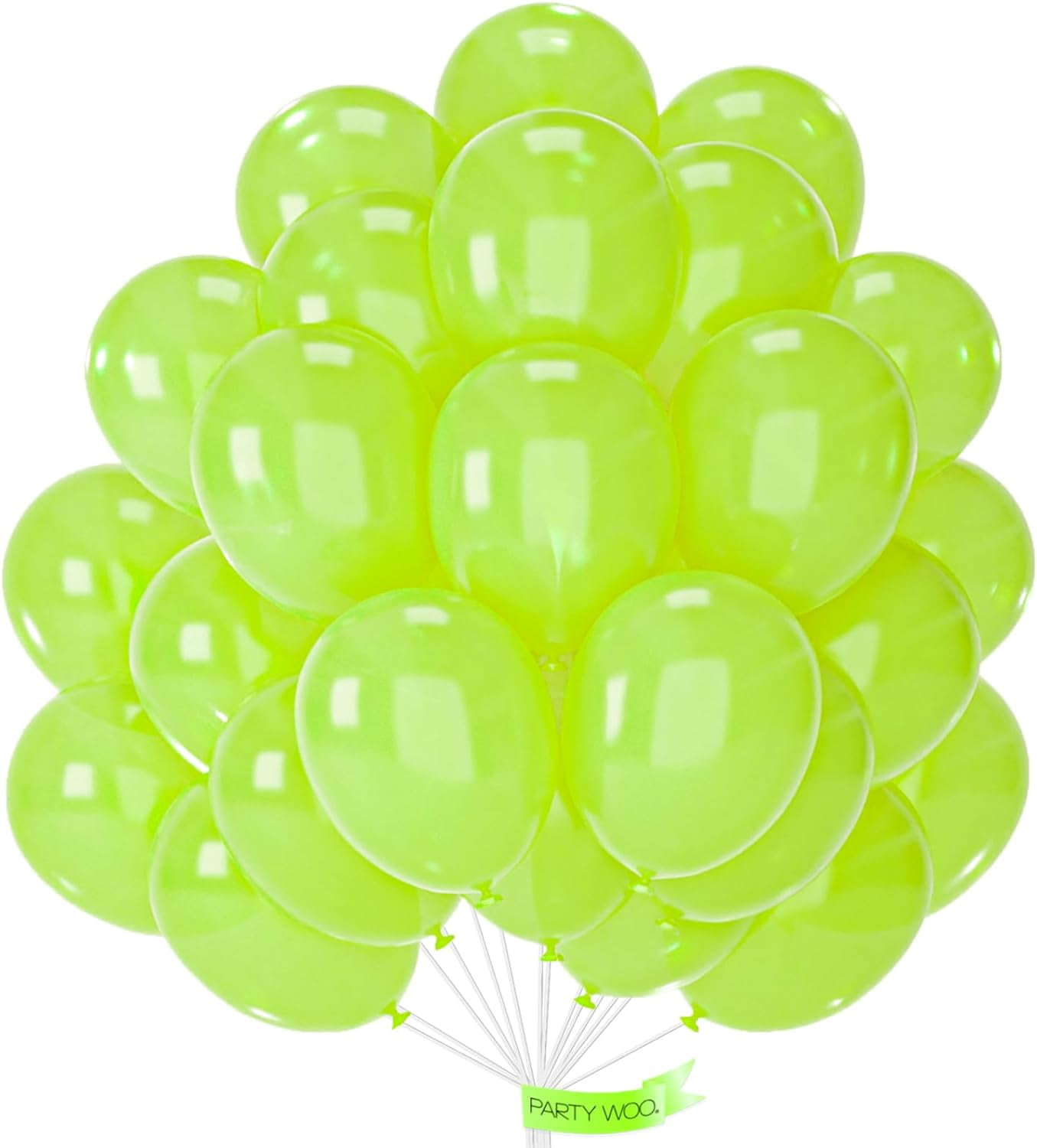 Pearl Lime Green Balloons 50 pcs 12 Inch Neon Yellowish Green Latex ...