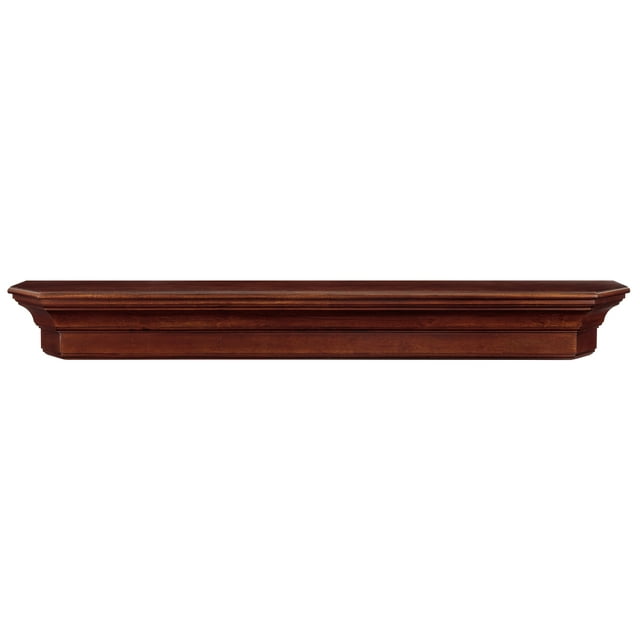 Pearl Mantels Lindon Traditional Premium Wood Mantel Shelf, Lightly ...