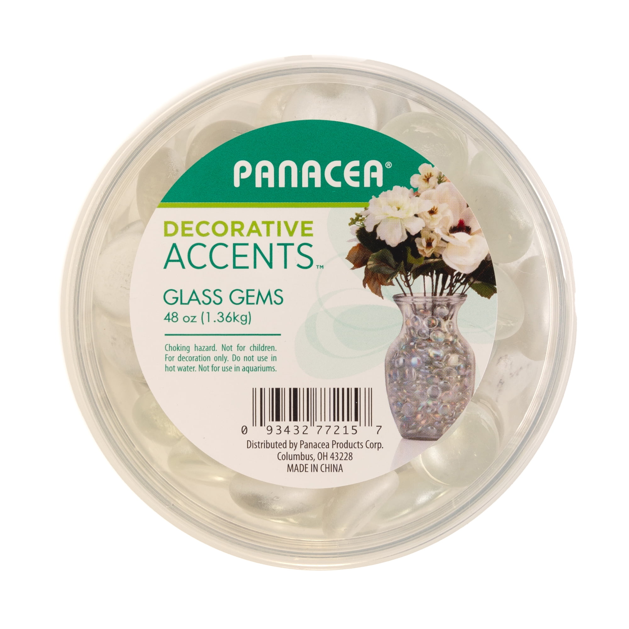 Pearl Matte Metal Glass Gems 48 oz. Jar - Walmart.com