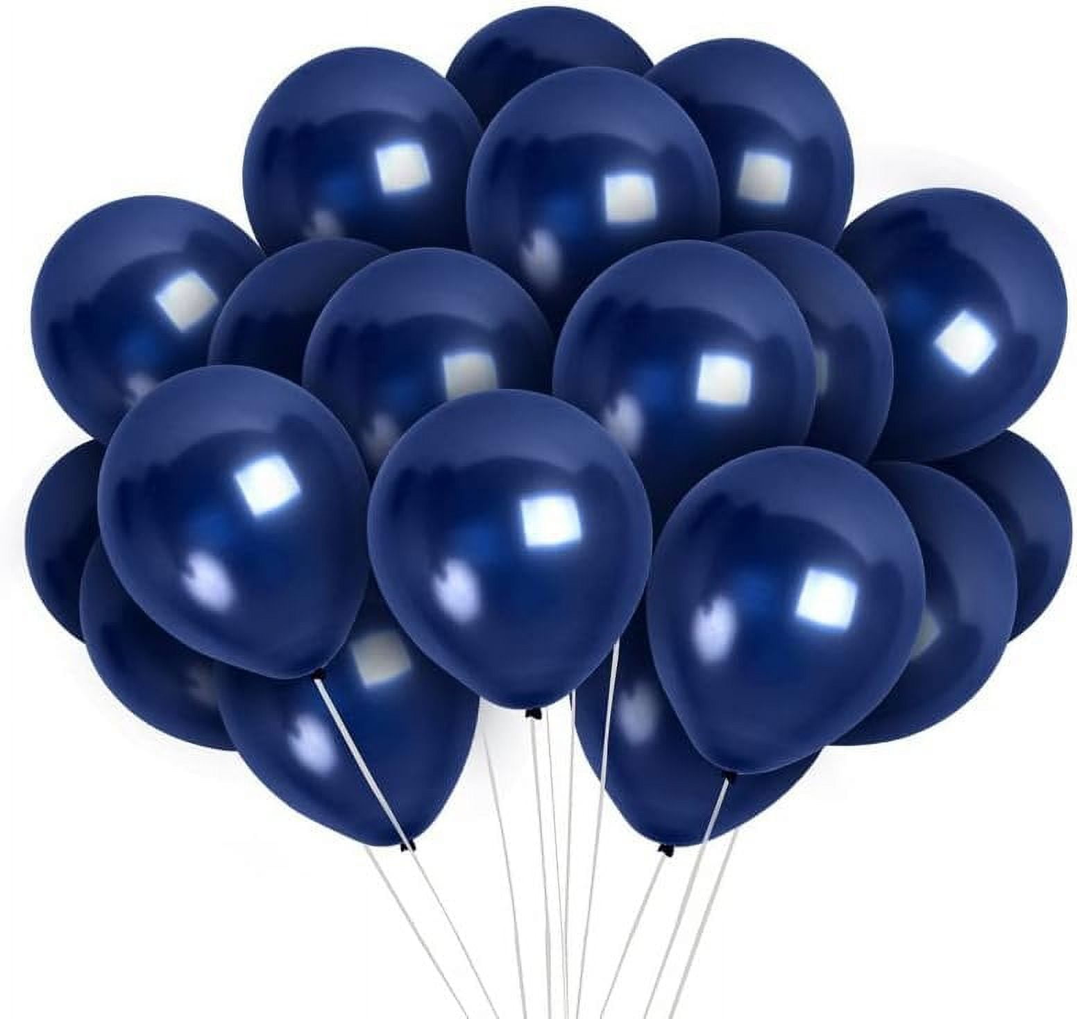 Pearl Navy Blue Balloons - 12 Inch Latex Balloons - 72 Pack - Walmart.com