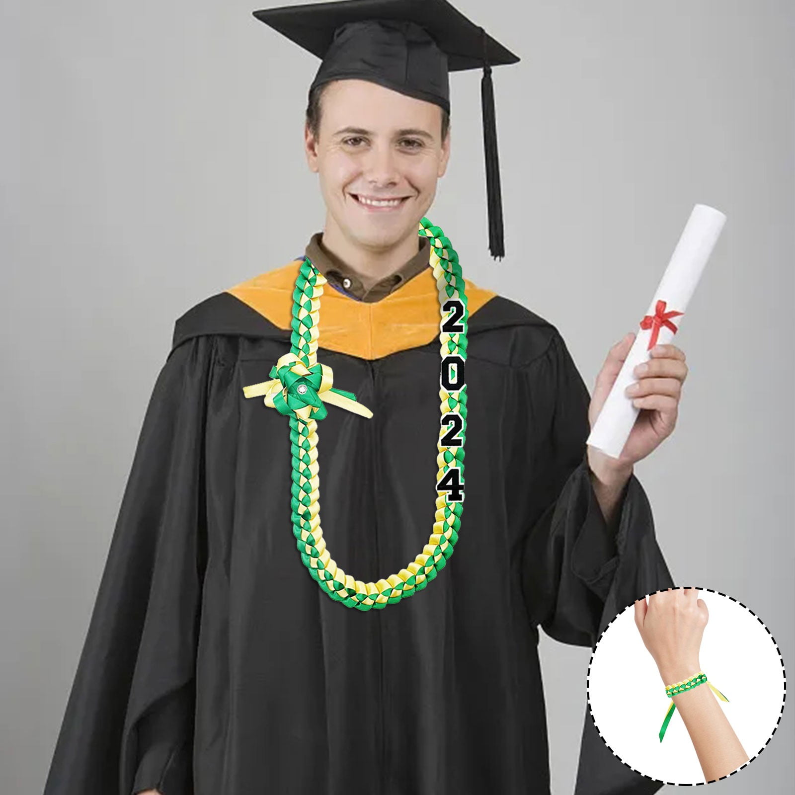 Pearl Necklaces For Women 2024 Graduate Lei With Multiple School Color ...