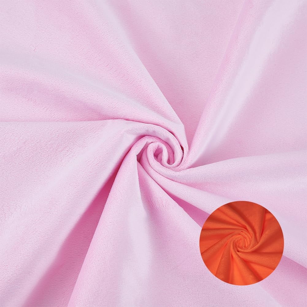 Pearl Pink Glow in The Dark Fabric 55x35.8inch Luminous Soft Velvet ...