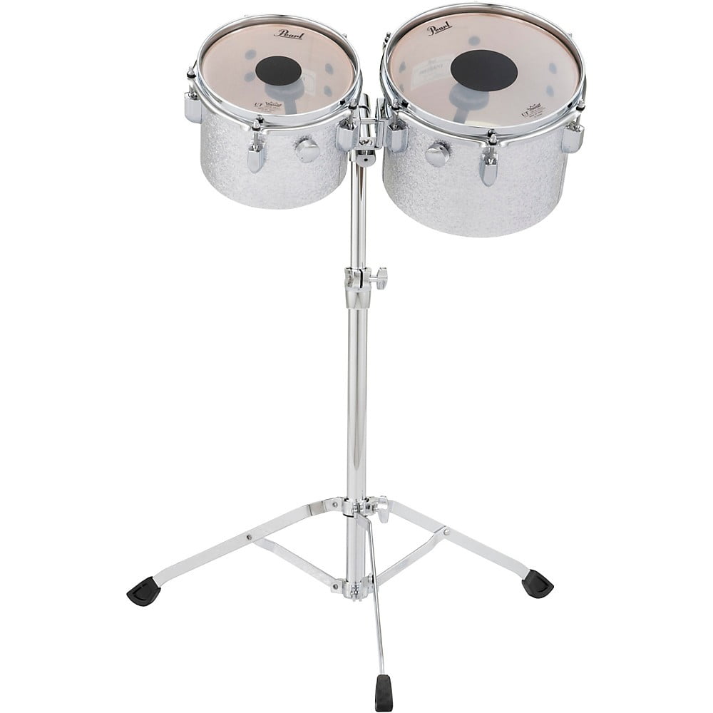 Pearl President Series Deluxe Concert Tom Set With Double Tom Stand Silver Sparkle - Walmart.com