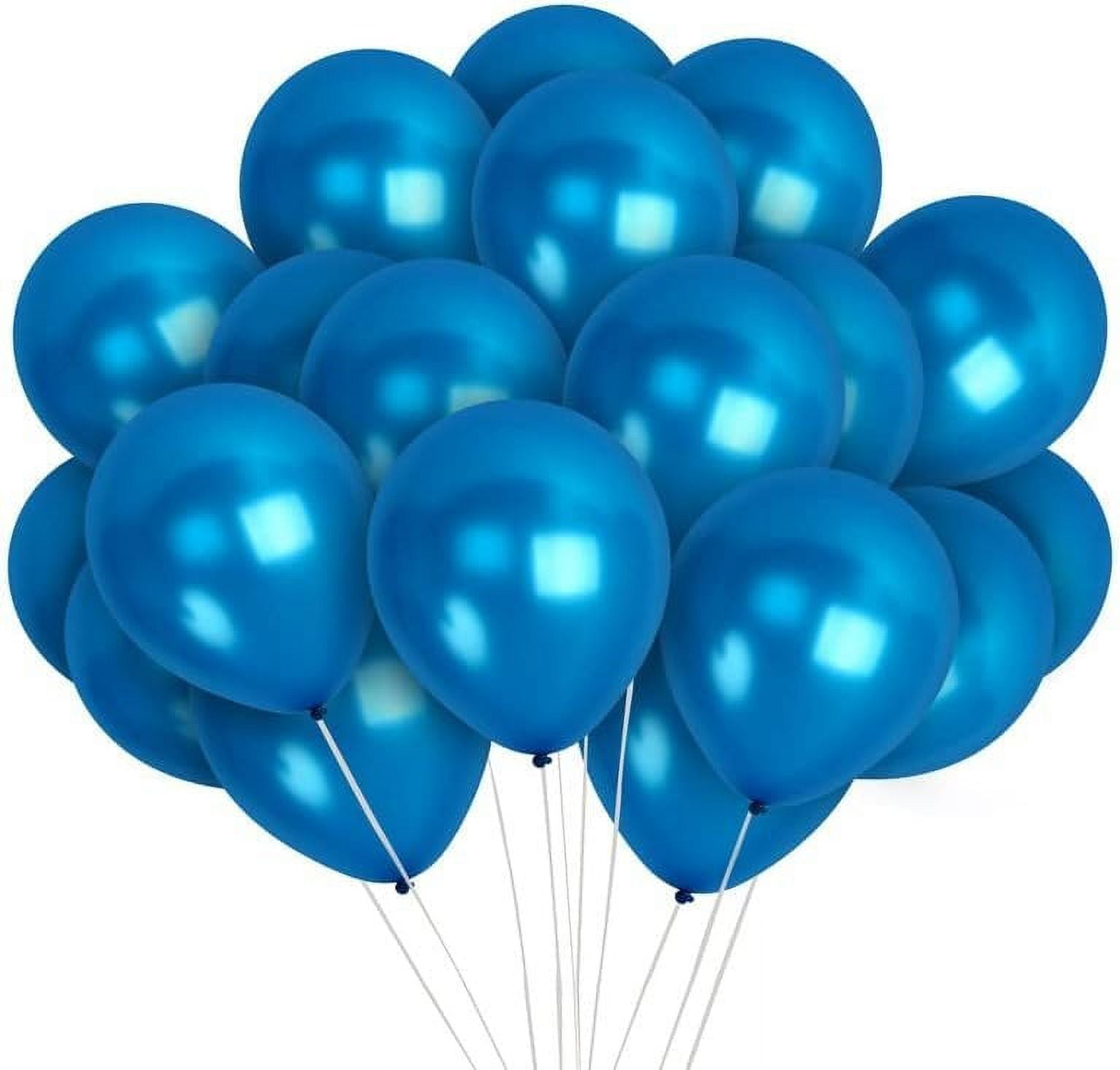 Pearl Royal Blue Balloons - 12 Inch Latex Balloons - 100 Pack - Walmart.com