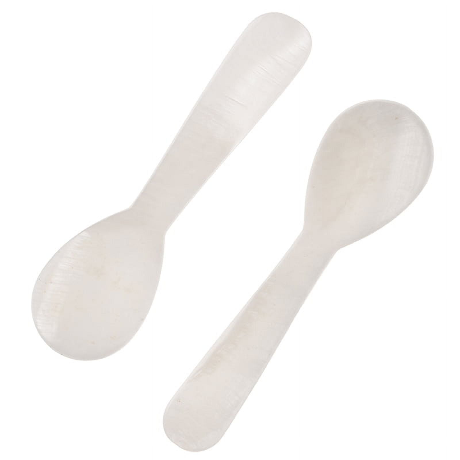 Pearl Sea Shell Hand craft Mother of pearl caviar spoon tiny tea coffee ...