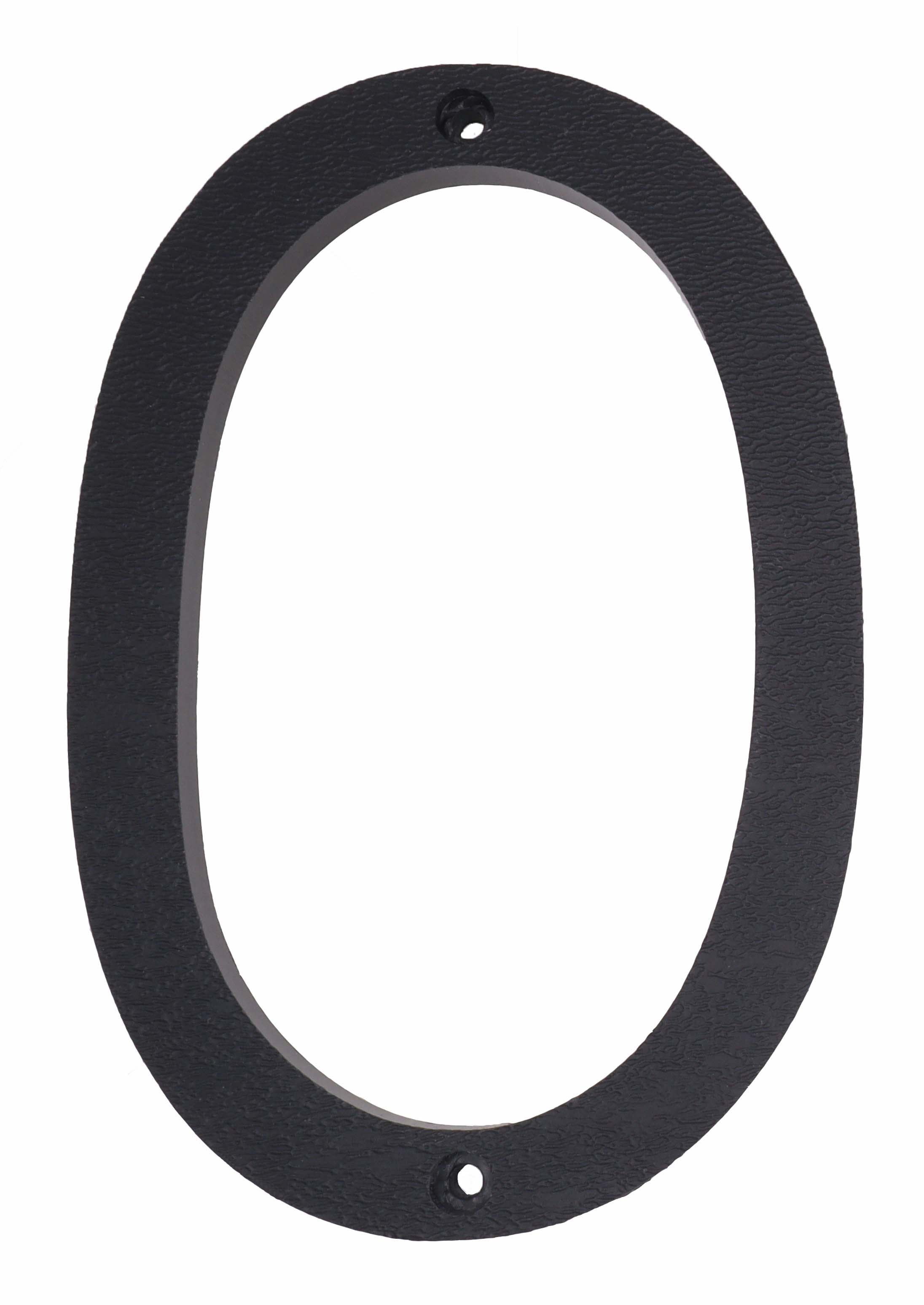 Pearl Sign Co. Black 8" Floating House Number 0, Modern Style - Walmart.com