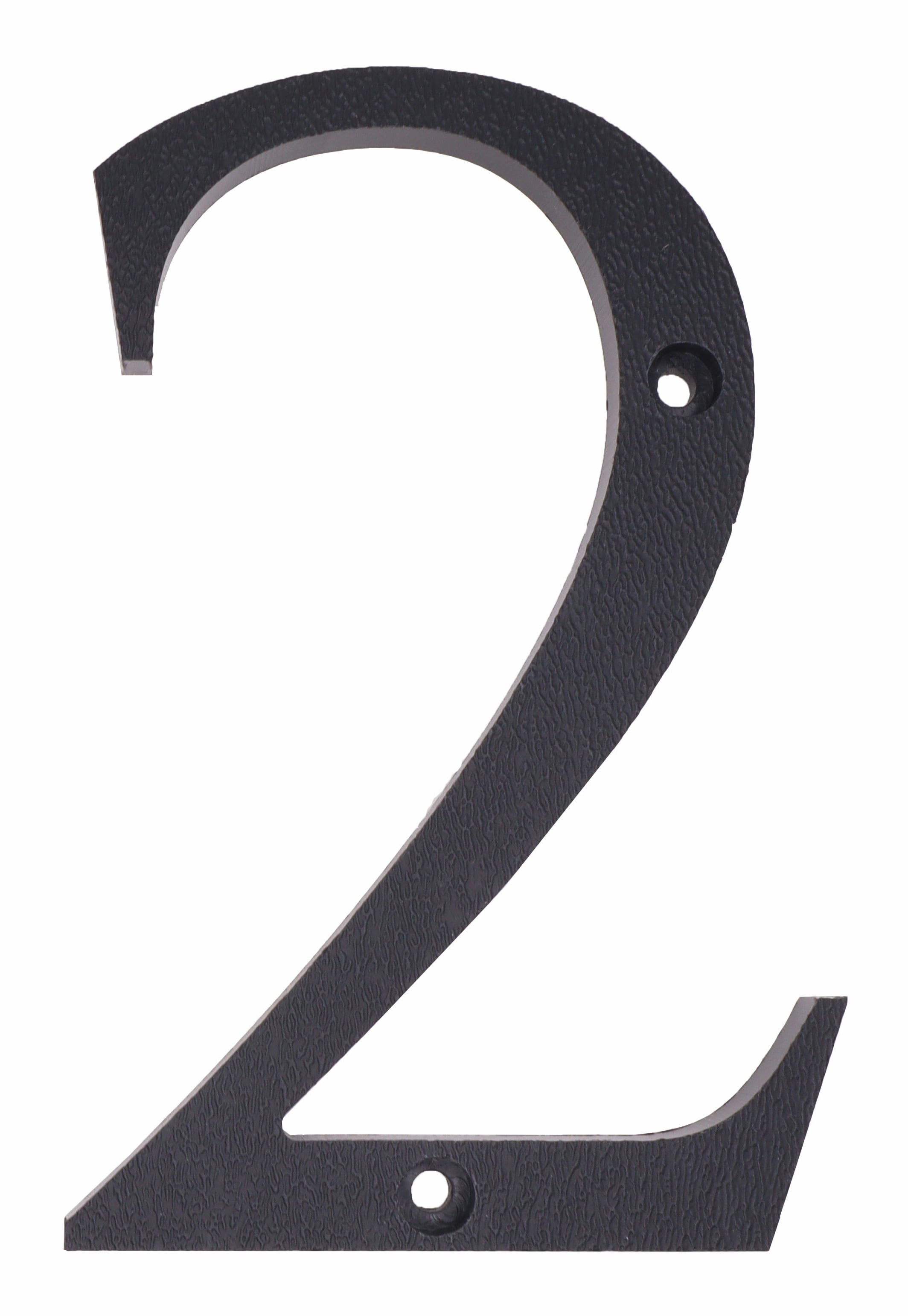 Pearl Sign Co. Black 8" Floating House Number 2, Roman Style - Walmart.com