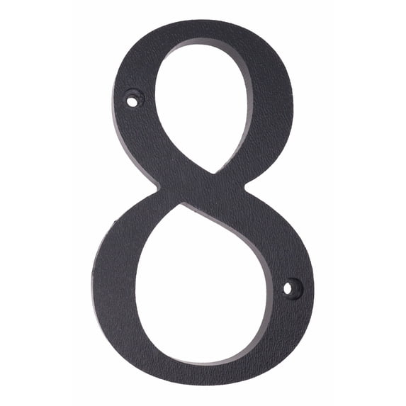 Pearl Sign Co. Black 8" Floating House Number 8, Roman Style - Walmart.com
