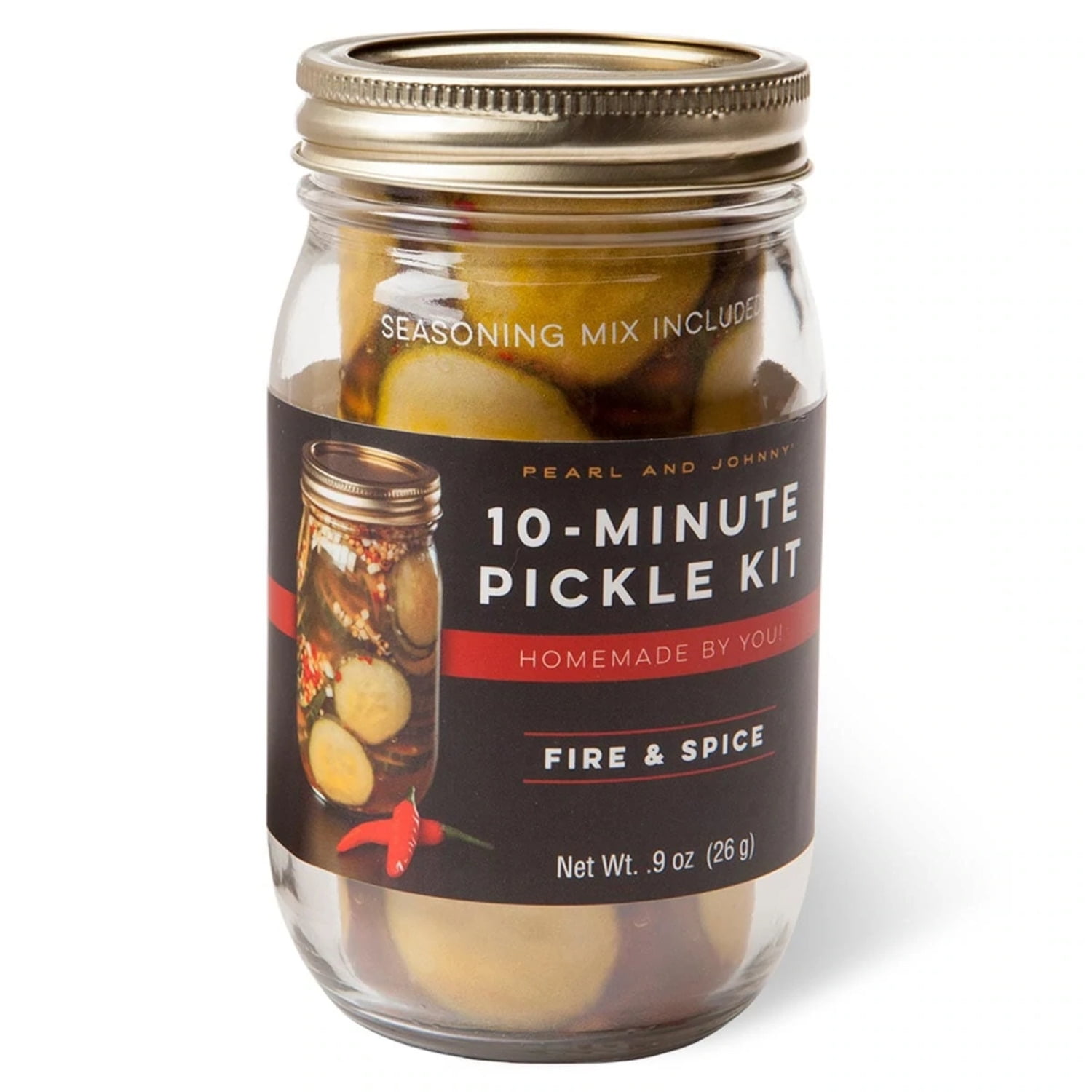 Pearl And Johnny Fire & Spice Pickle Kit with Salt Mix - Walmart.com