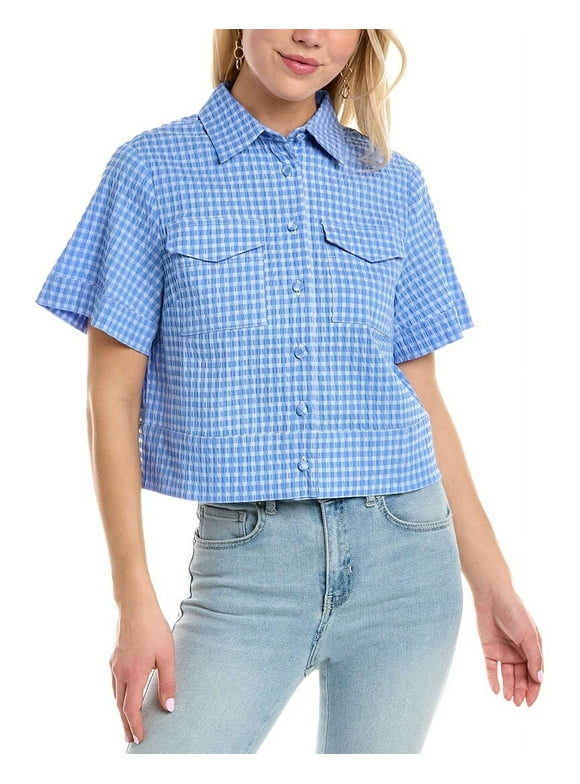 Womens Seersucker Tops