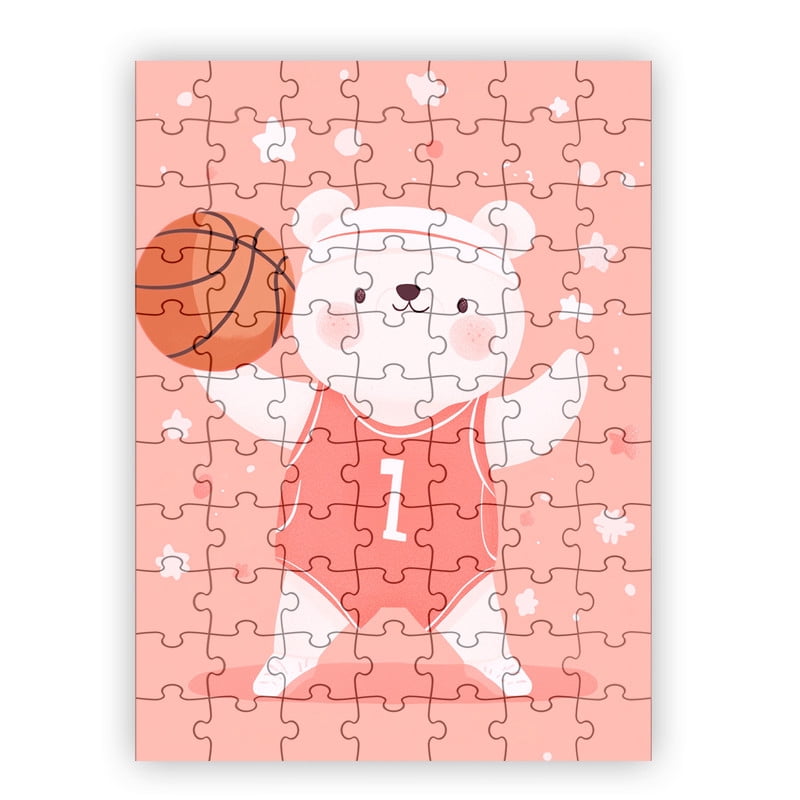 Pearl the Dunking Polar Bear Jigsaw Puzzle by Dancing Littles Jungle ...