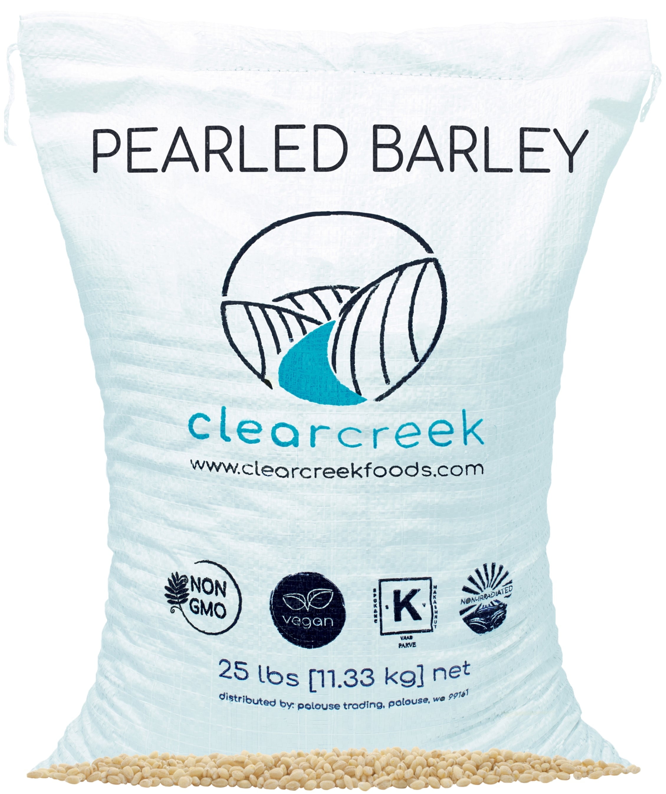 Clear Creek Quick Dry Pearled Barley | 25 lbs | Non GMO | Kosher ...