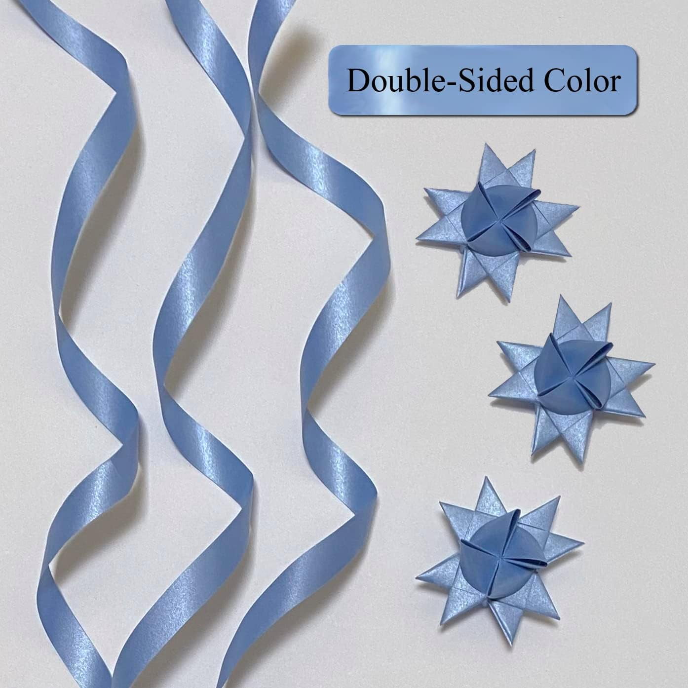 Pearlescent Blue Paper Strips for Weaving Projects (Single Color Packs ...