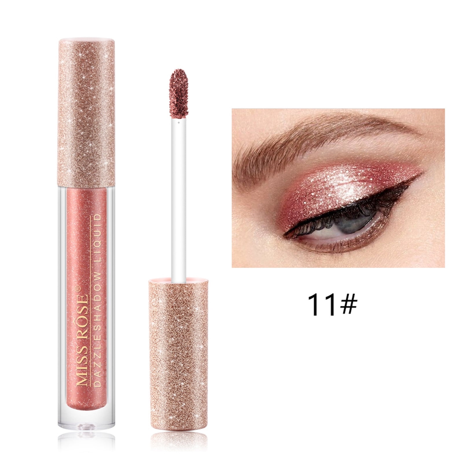 Pearlescent Liquid Eyeshadow Glitter Sequin, 12 Color Palette, Long ...