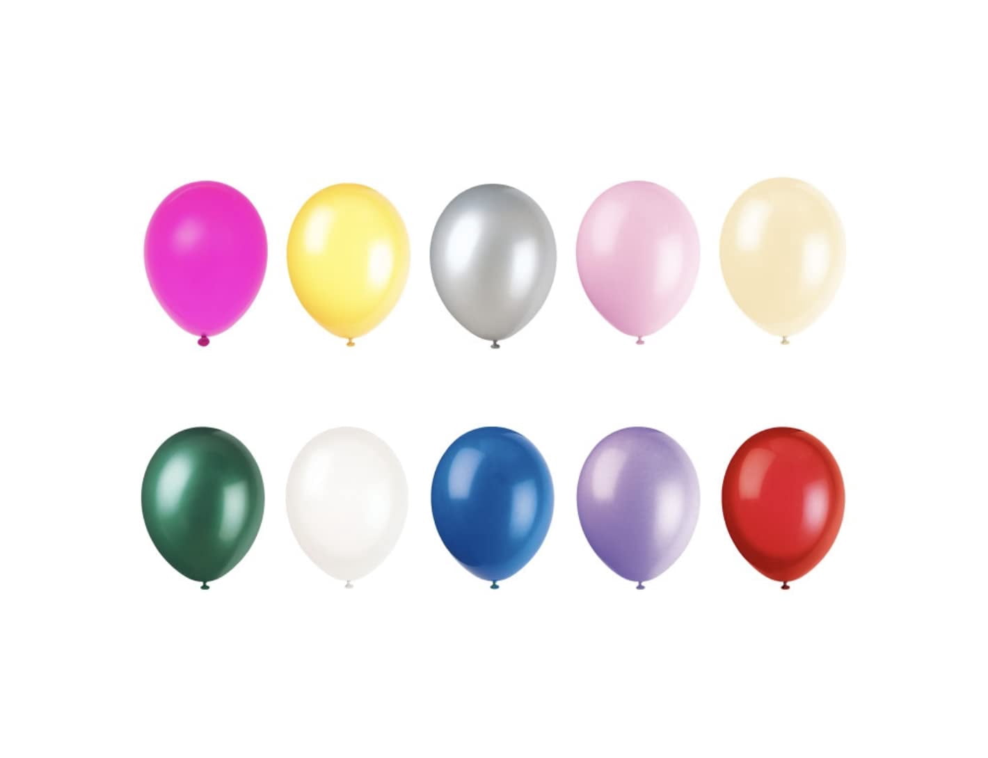 Pearlized Latex Balloons, 12 in, Pastel, 50ct - Walmart.com