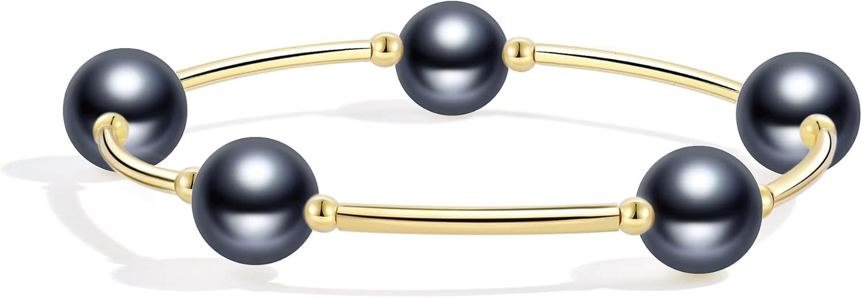Pearls Blessing Bracelets For Women Handmade Elegant Crystal 12mm lucky ...