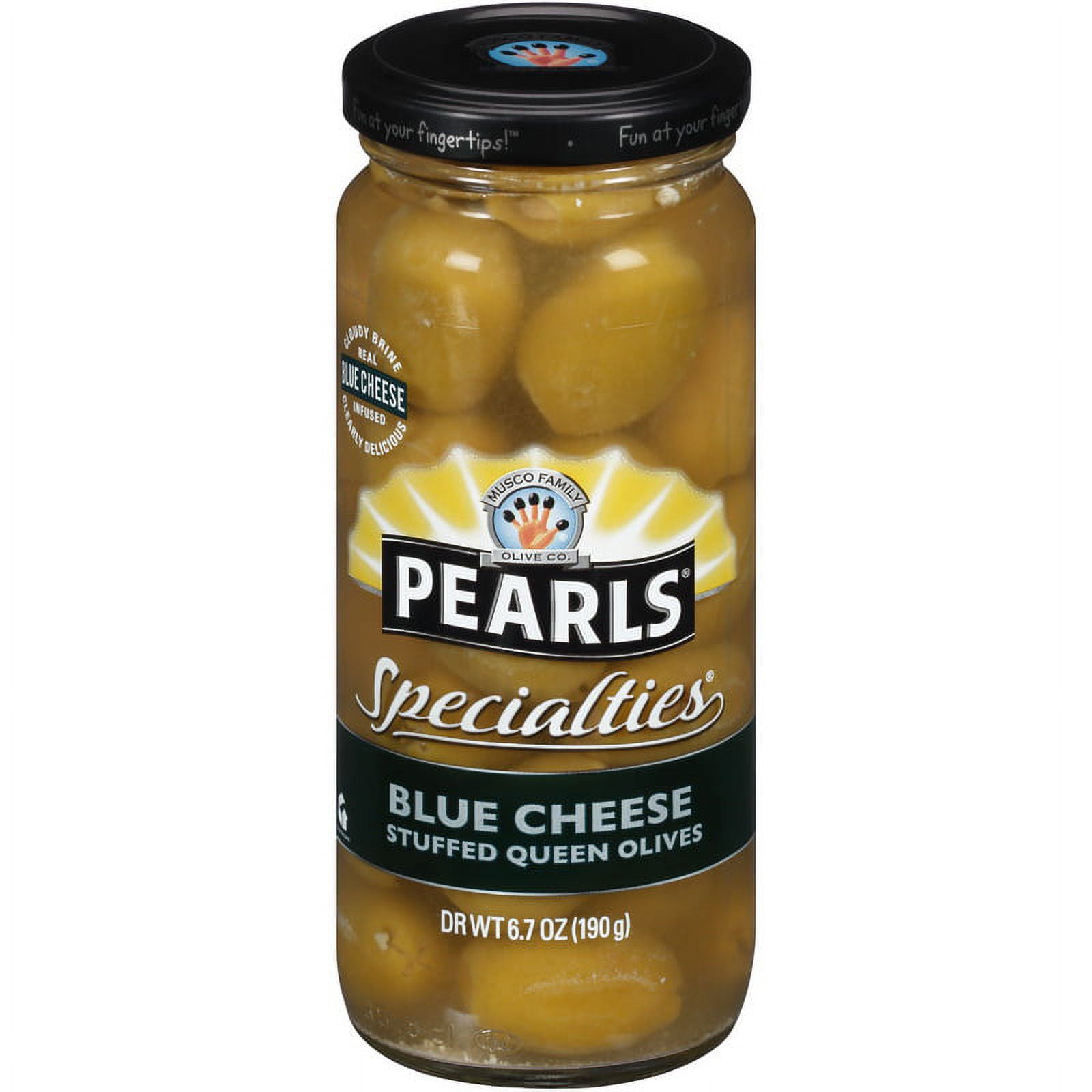 Pearls Blue Cheese Stuffed Queen Olives Jar, 6.7 oz - Case of 6 ...