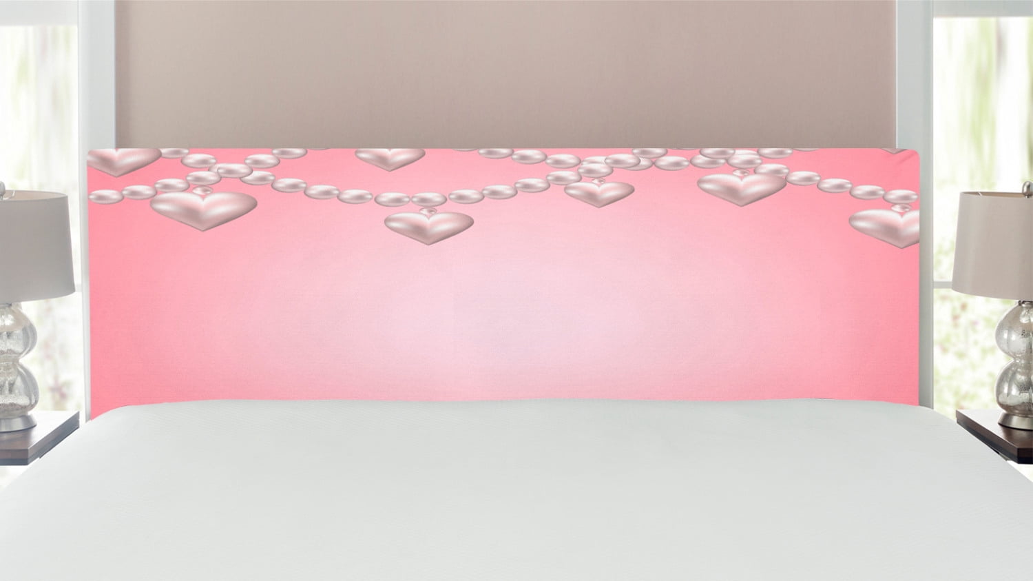 Pearls Headboard, Heart Pearl Necklace Design Vintage Style Accessory ...