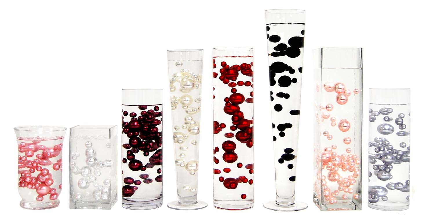 Pearls -Jumbo/Assorted Sizes Vase Decorations + Includes Transparent ...