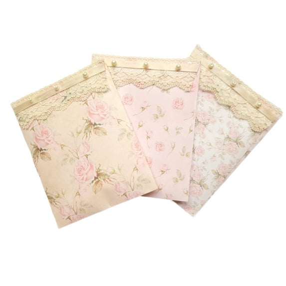 Pearls Lace Rose Petal Scented Drawer, Closet Car Sachets, Large Size 4 ...
