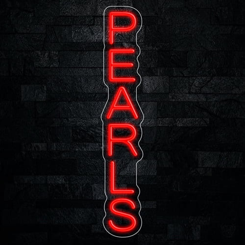 Pearls Neon LED Sign 5"L x 27"H #32577 - Walmart.com