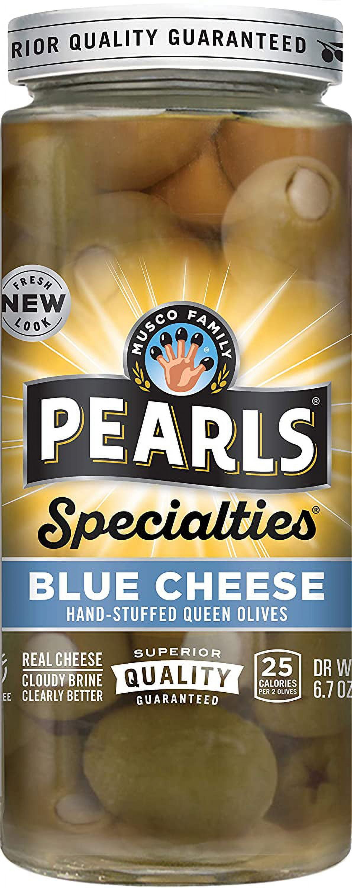 Pearls Specialties, Blue Cheese, Stuffed Queen Olives, 6.7 oz, 6-Jars ...