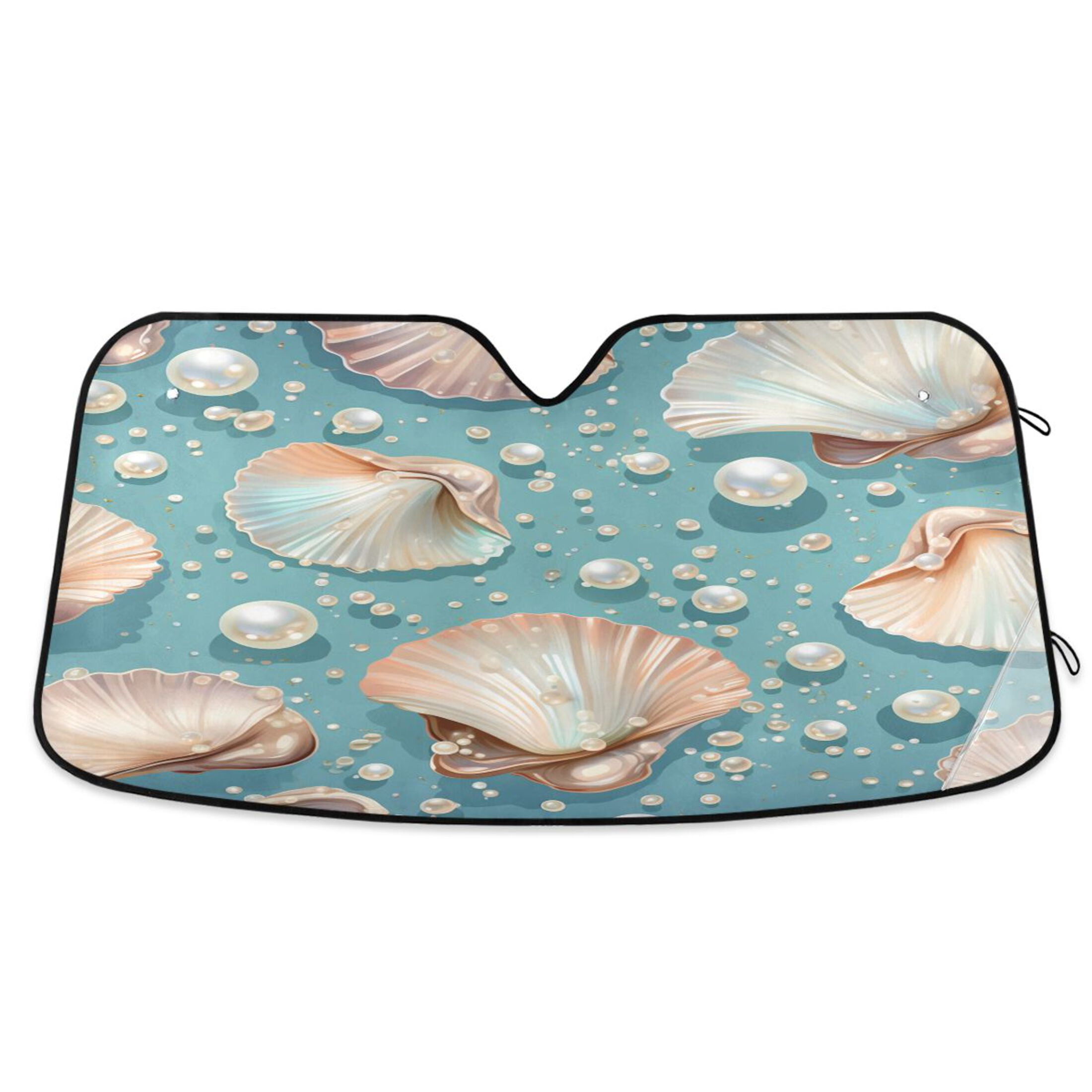 Pearls and Clams Windshield Sun Shade Automobile Visor Accordion ...