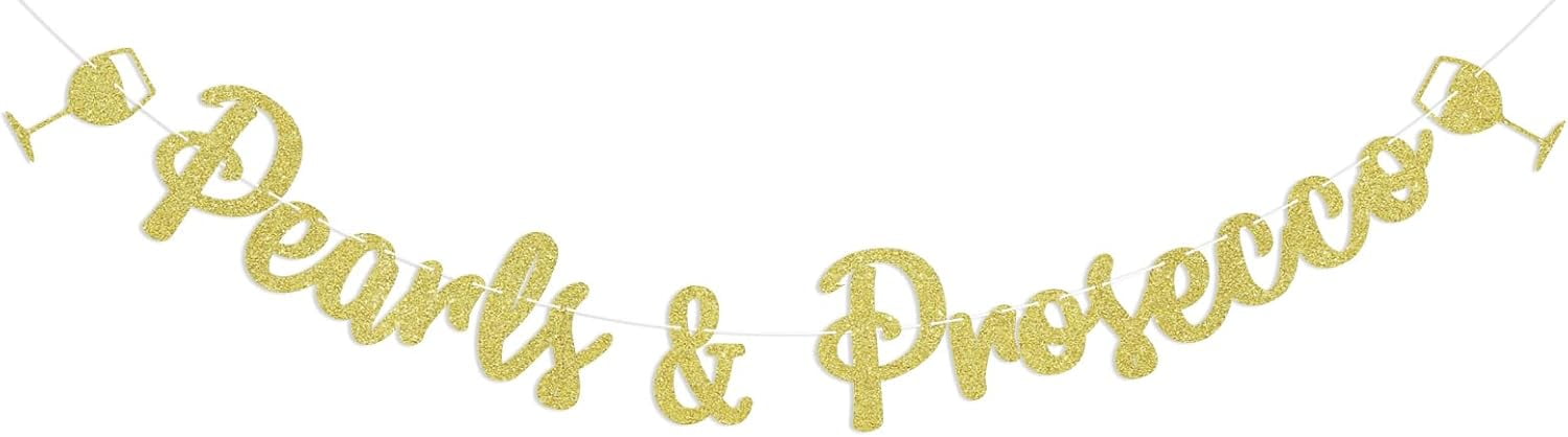 Pearls and Prosecco Banner - Bridal Shower Party Decorations ...