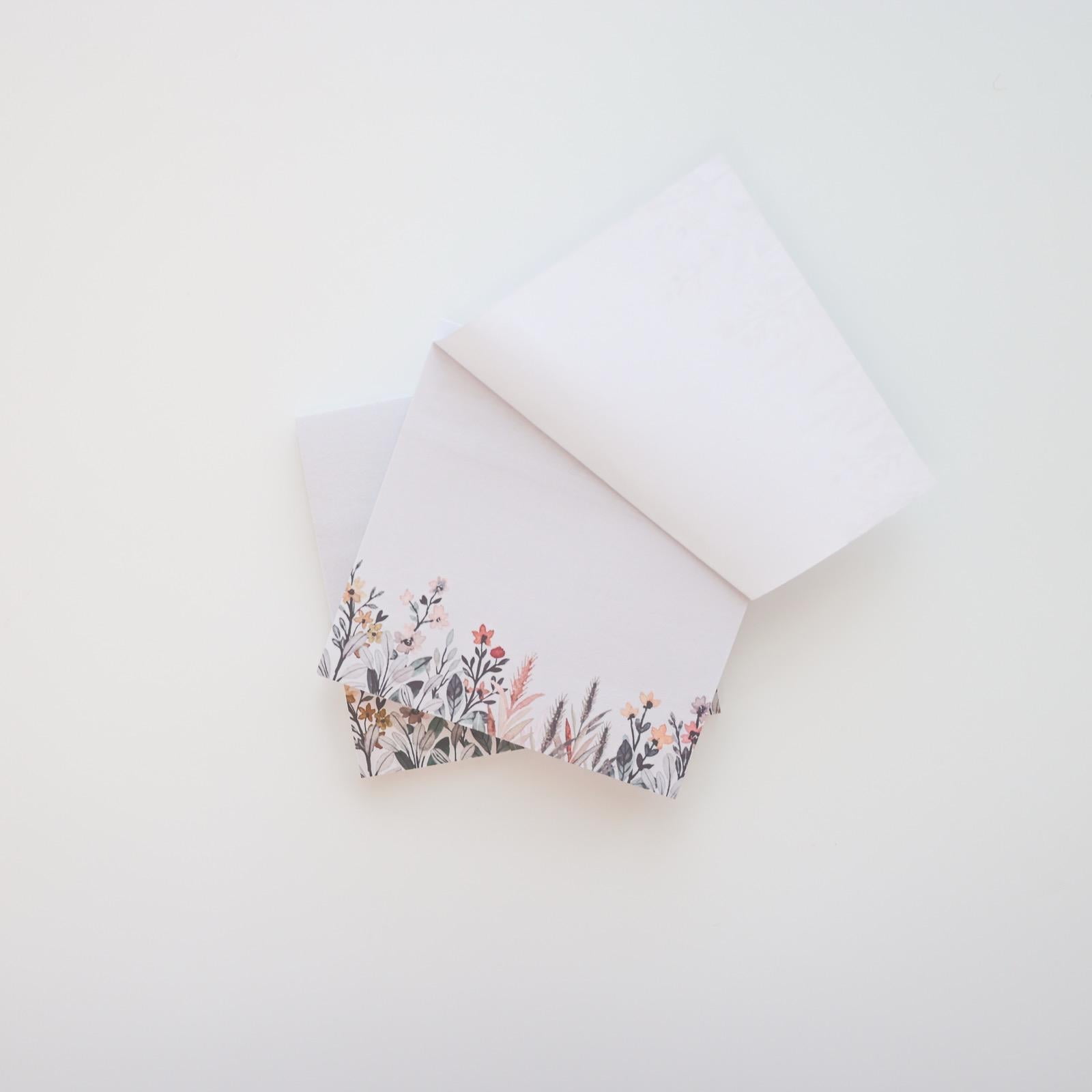 Pearls Of Parchment Floral Sticky Notes, 3 x 3 Inch, 50 Count, 1 Pack ...