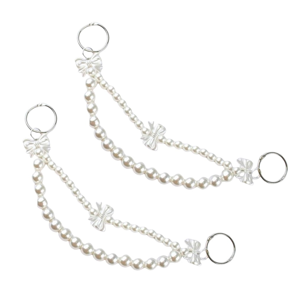 PearlsPurse Chain Short Handle Handbag Chain Imitation Pearls Purse ...
