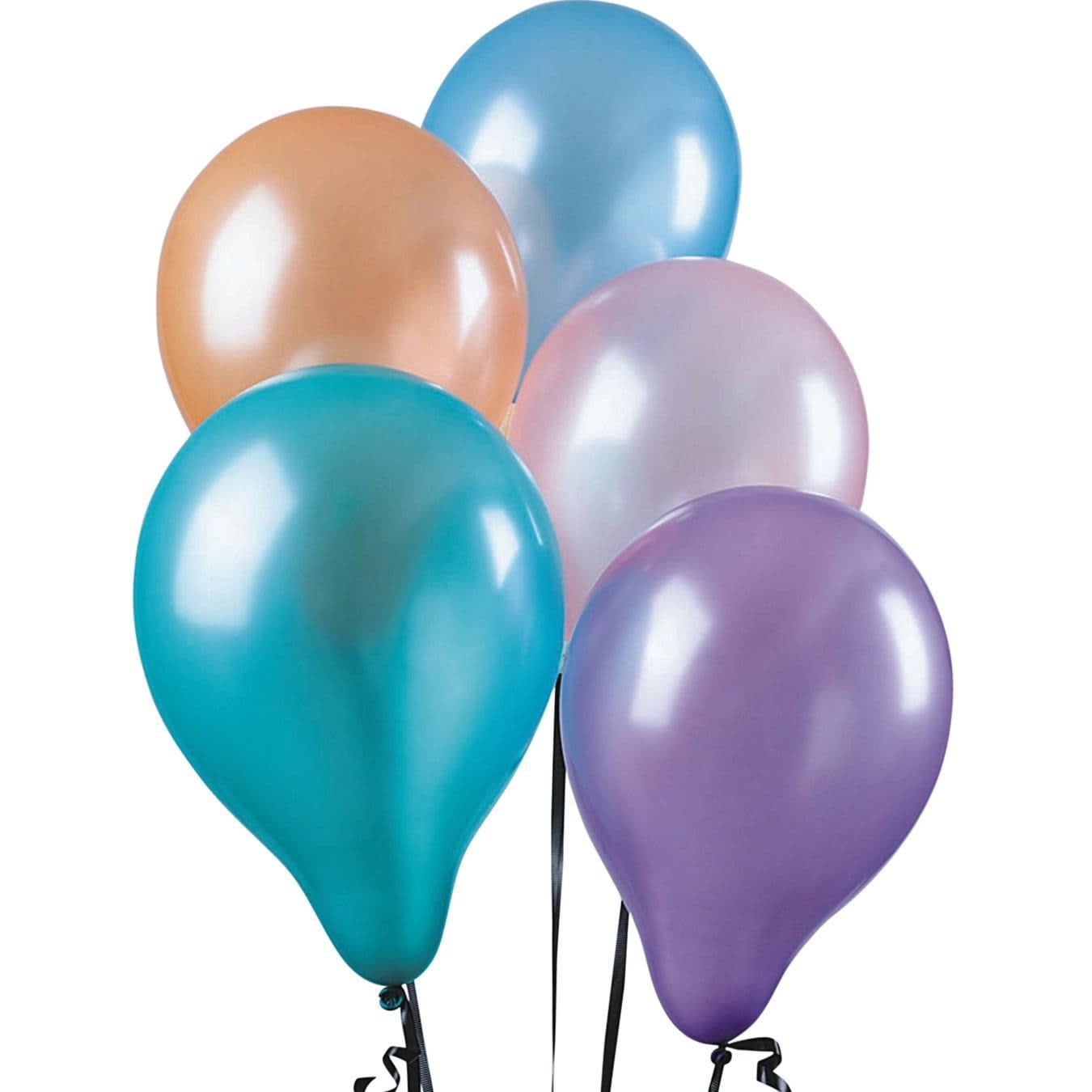 Pearltone Balloons, Assorted Pastel Colors, 11" (Pack of 100) - Walmart.com
